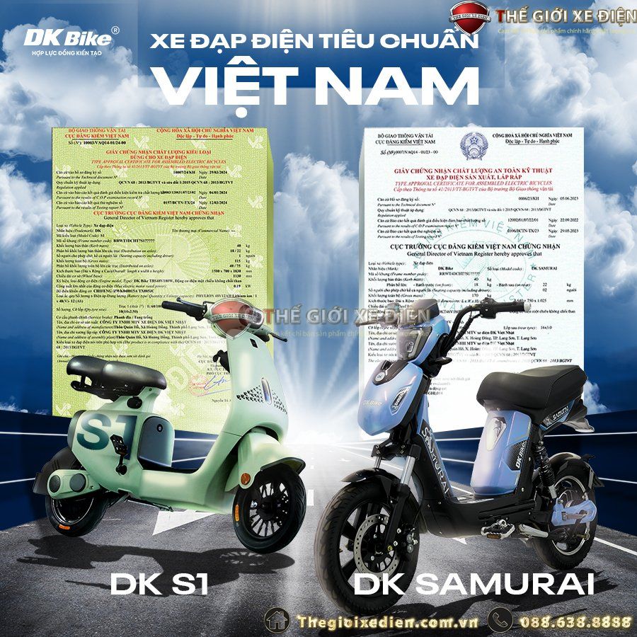 Xe đạp điện DK S1 Chính Hãng Việt Nhật