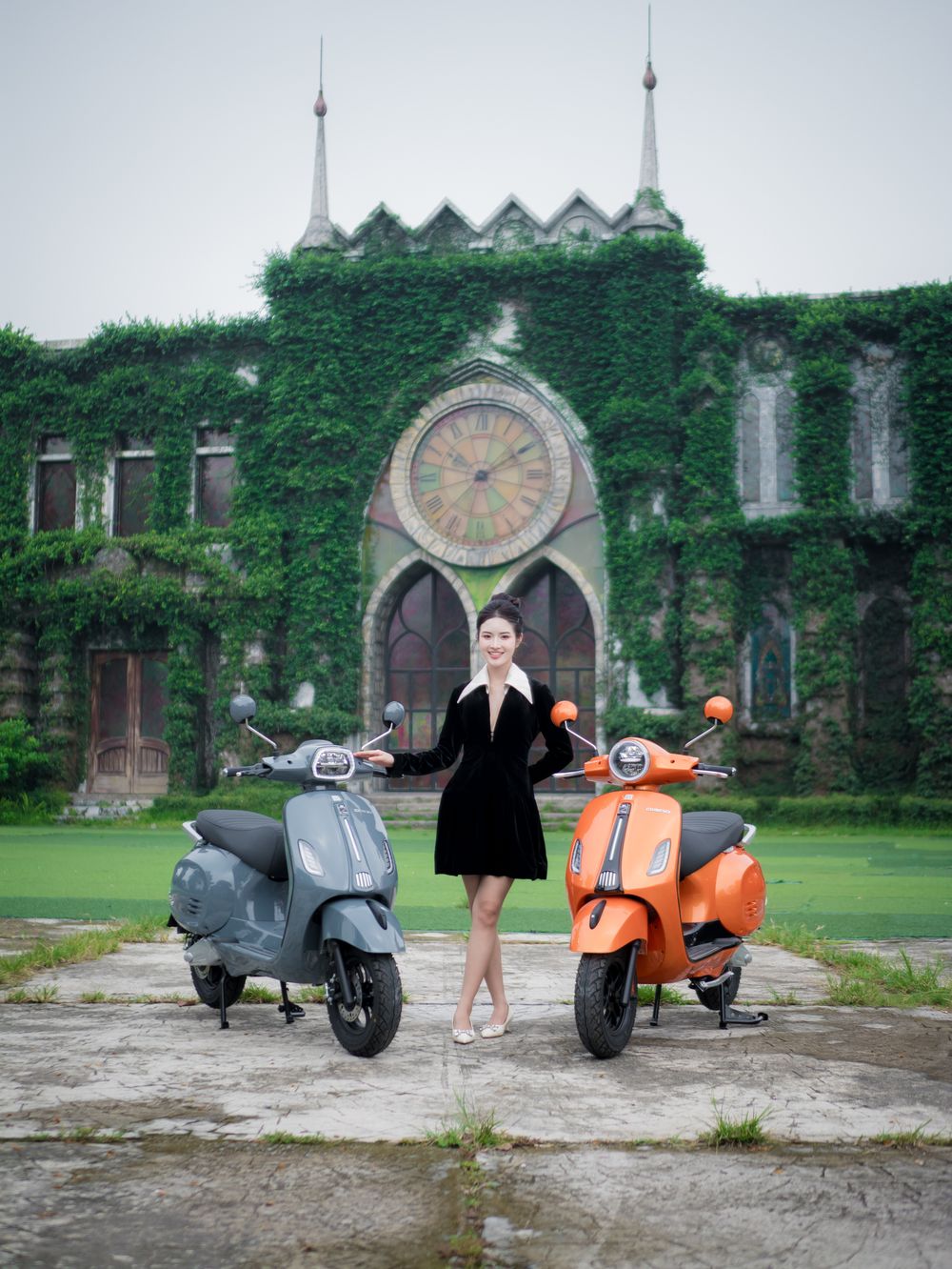 Xe Máy Điện Dibao Tesla Chic 2024 Đèn Vuông Thế Hệ Mới