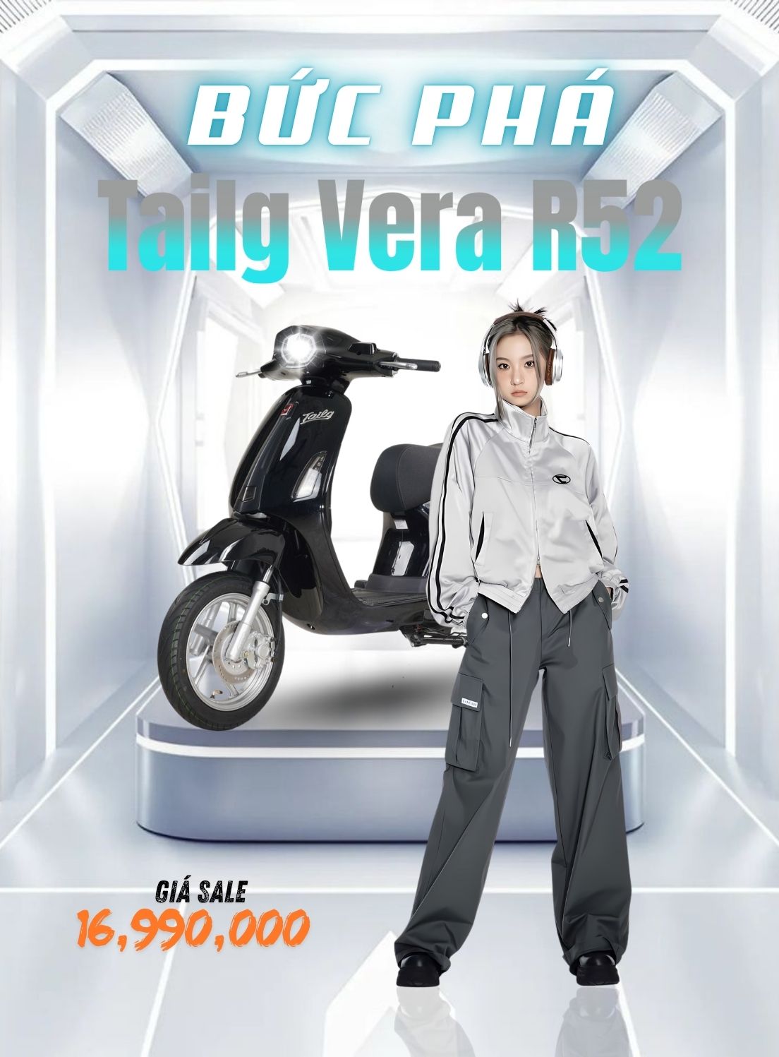 Xe Máy Điện Tailg Vera R52 Chính Hãng TAILG